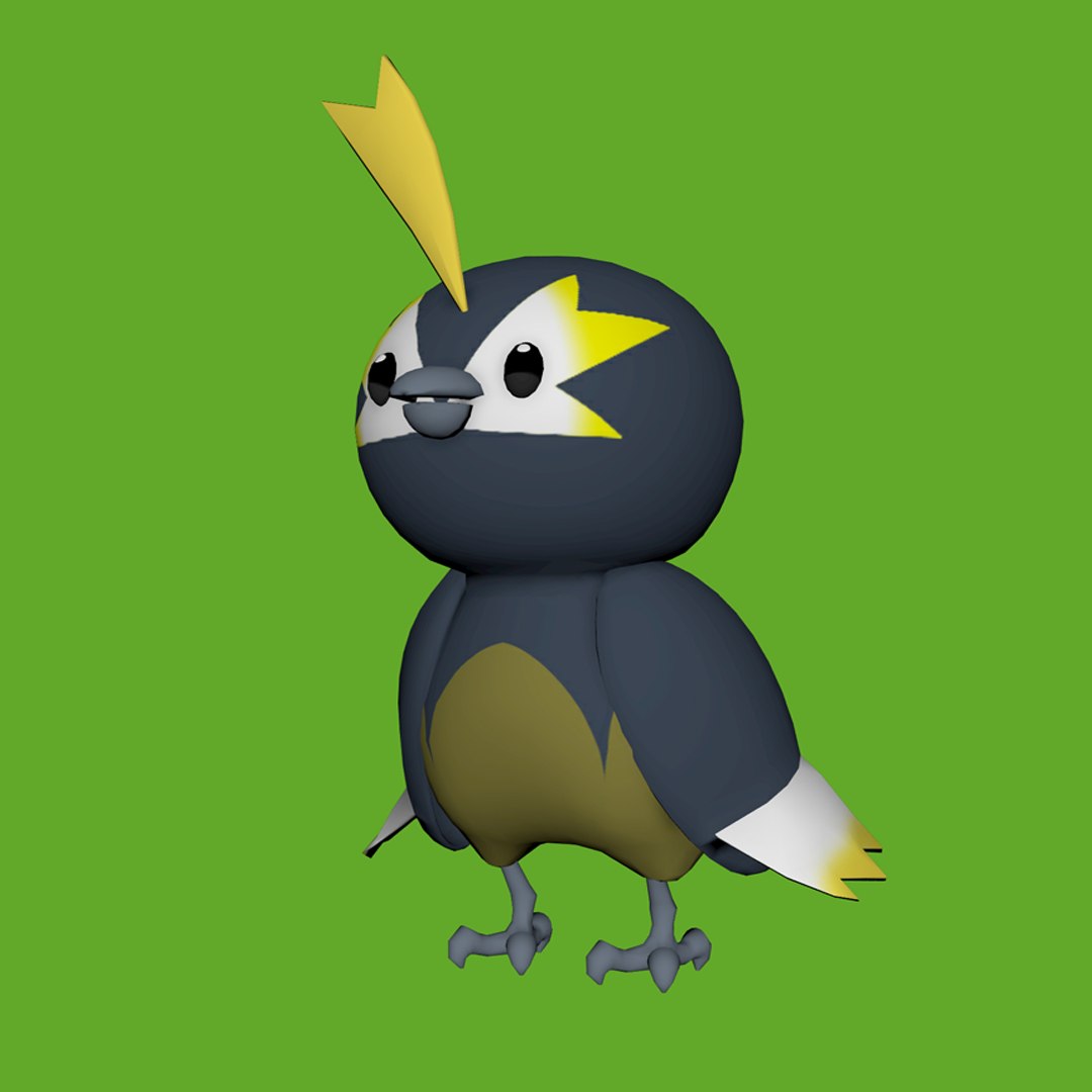 3D Cute little bird 01 - TurboSquid 2019377