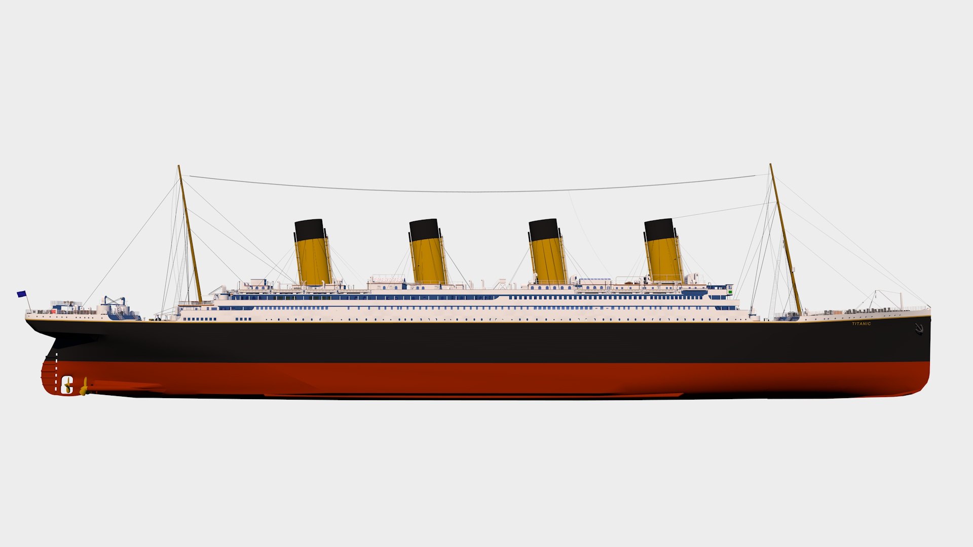 3D The Titanic - Detailed Model Model - TurboSquid 1985611