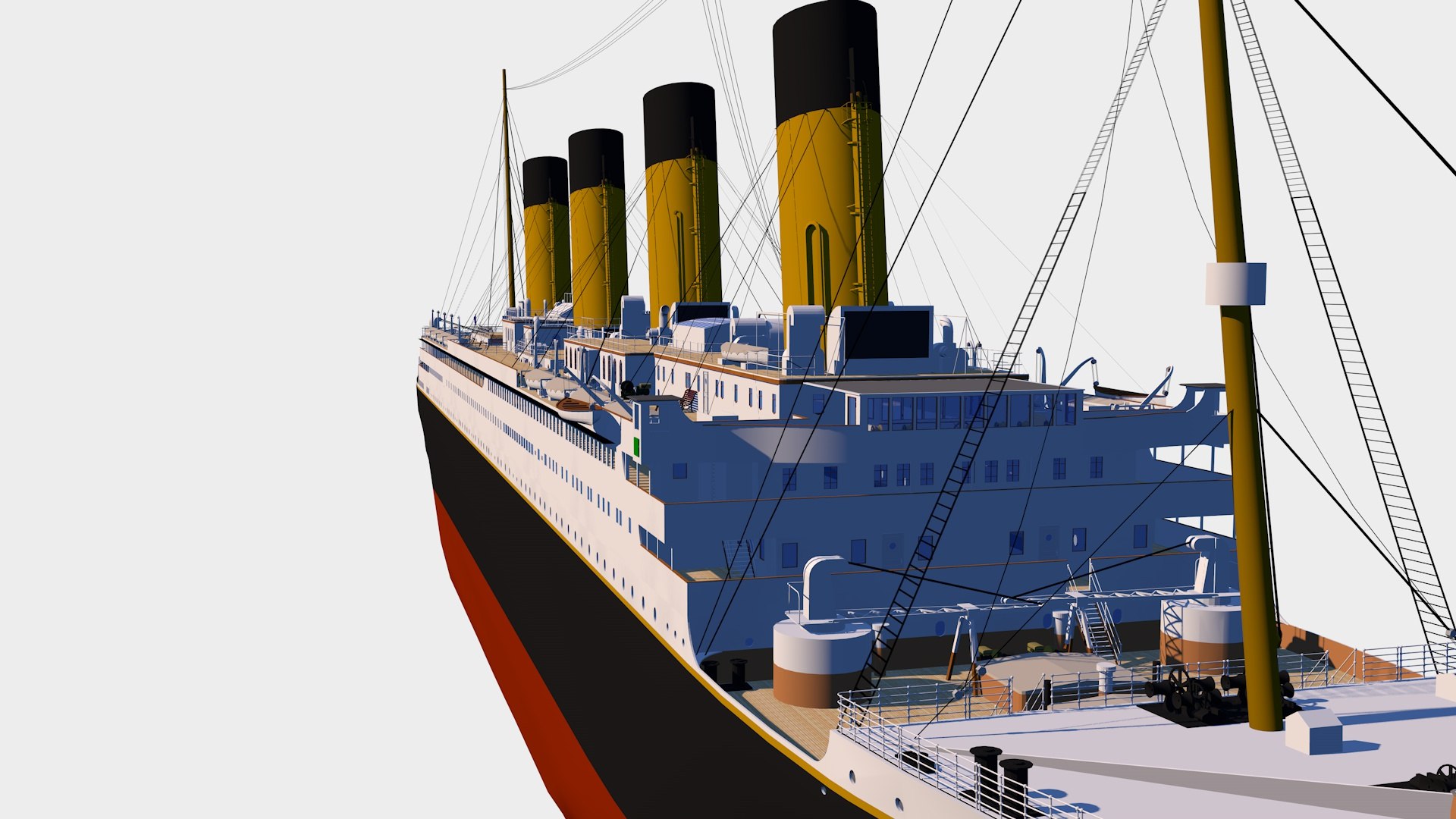 3D The Titanic - Detailed Model Model - TurboSquid 1985611