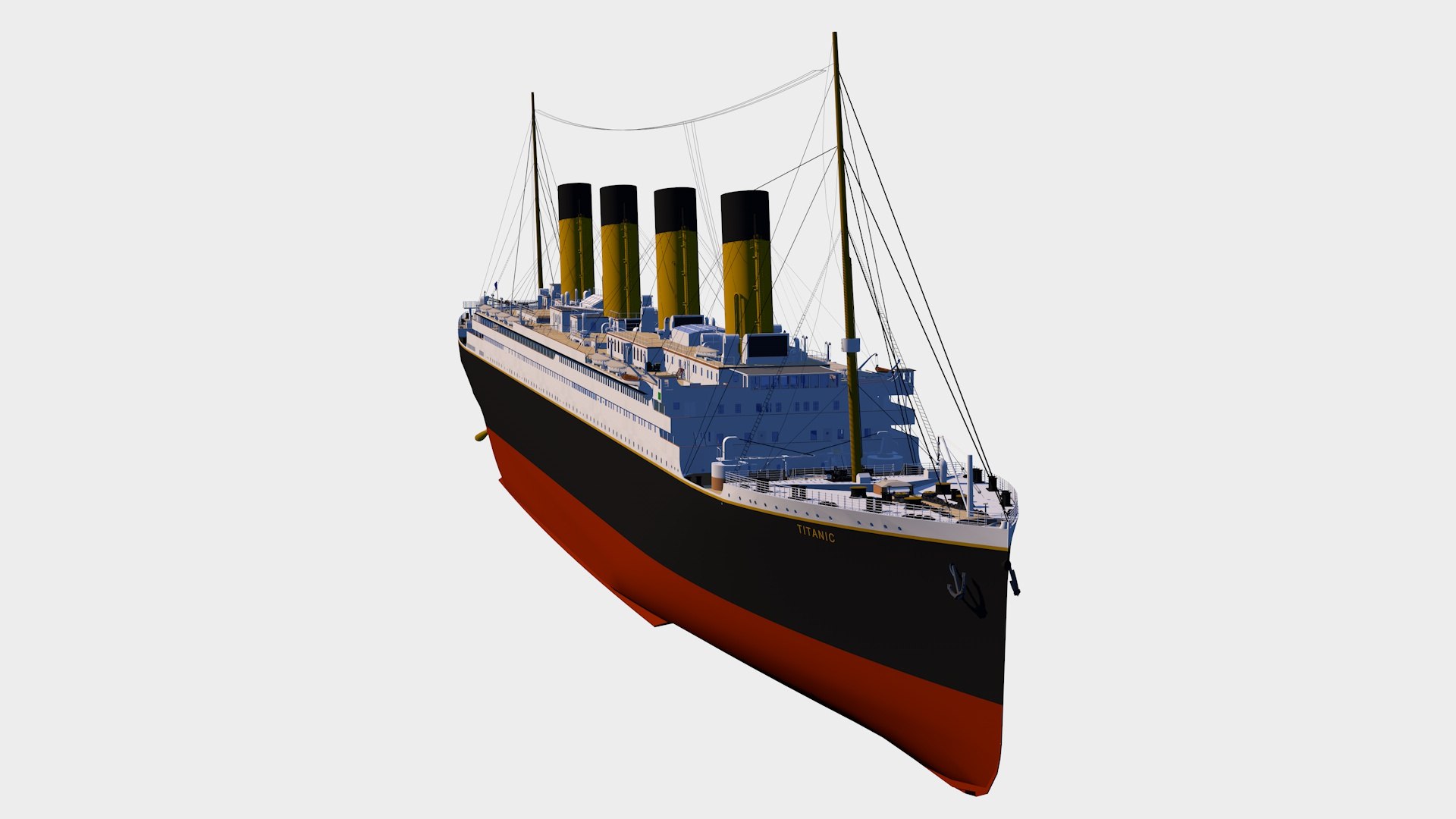 3D The Titanic - Detailed Model Model - TurboSquid 1985611