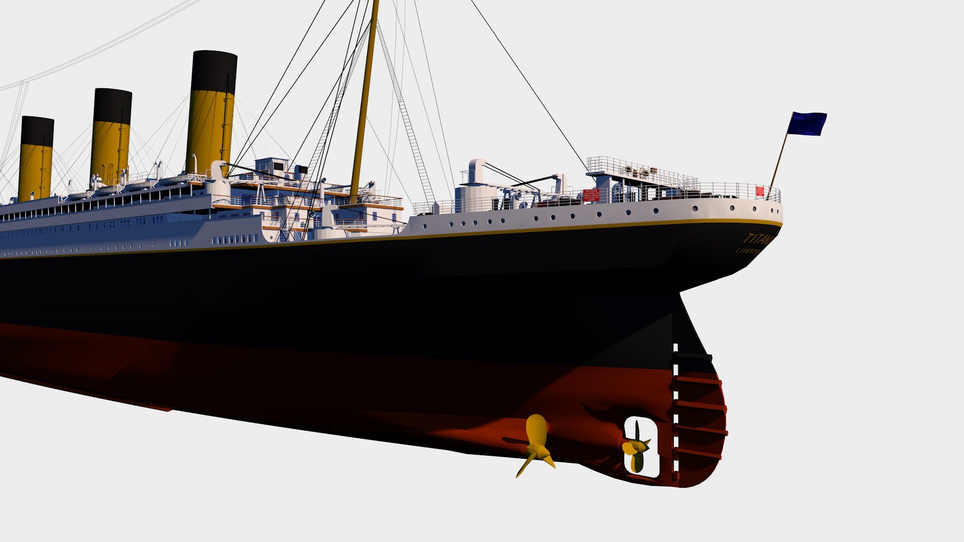 3D The Titanic - Detailed Model Model - TurboSquid 1985611