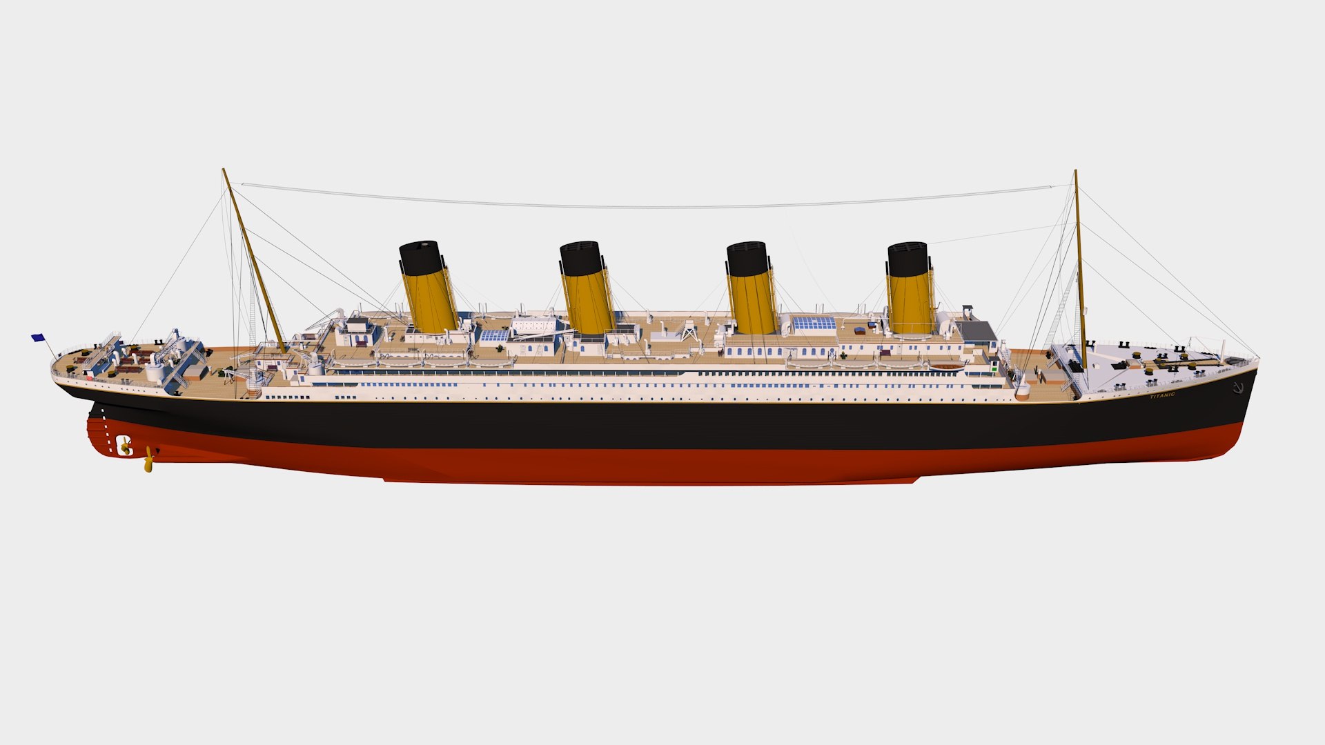 3D The Titanic - Detailed Model Model - TurboSquid 1985611