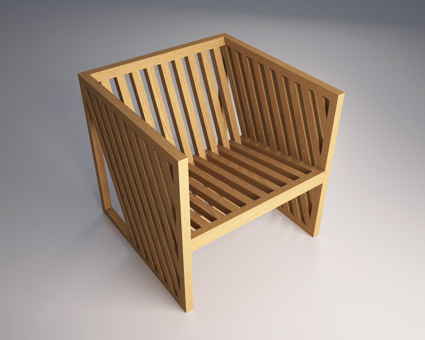 cubic chair 3ds