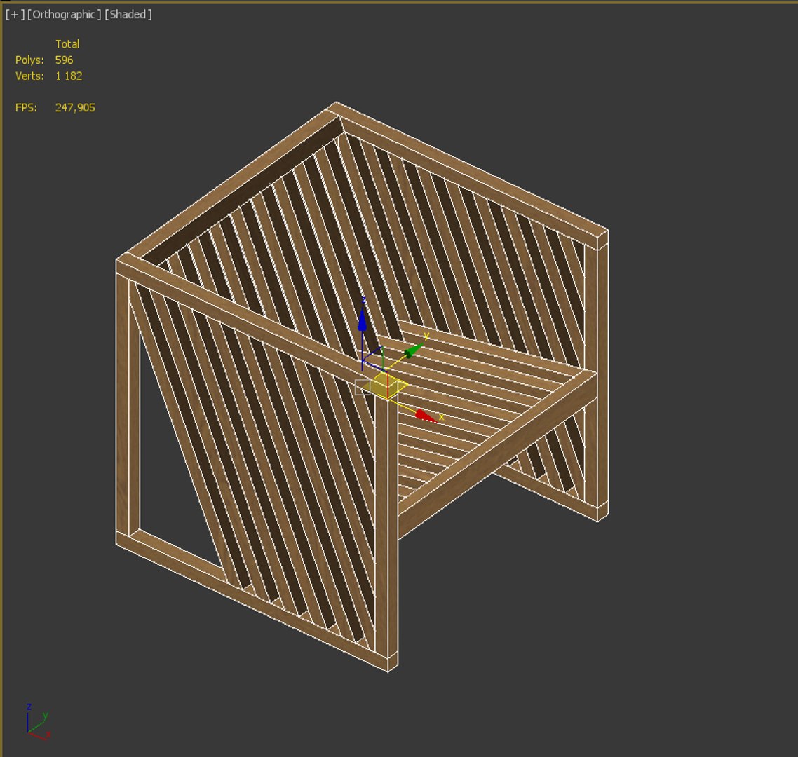 cubic chair 3ds