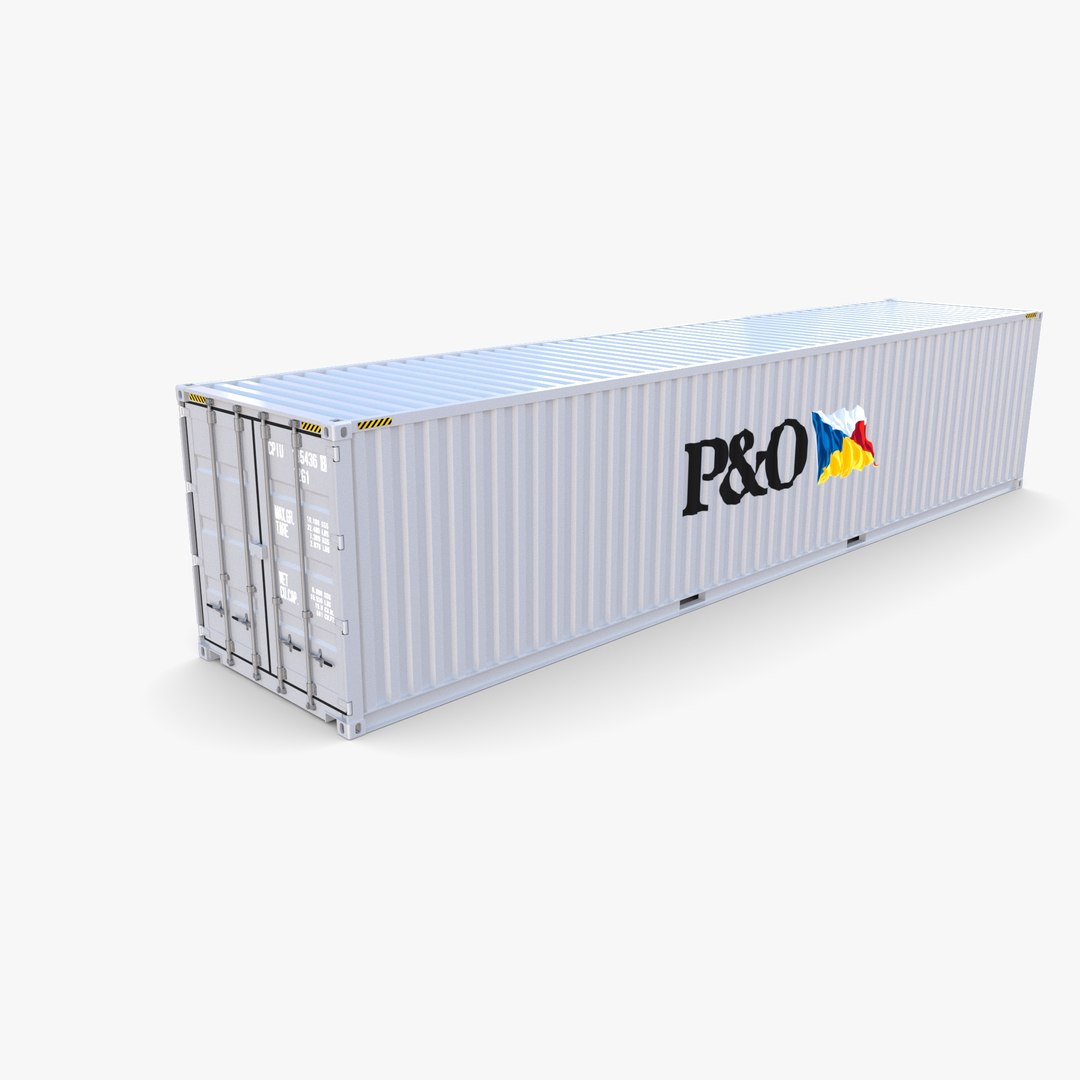 3D 40ft Shipping Container PO V2 Model - TurboSquid 1780505
