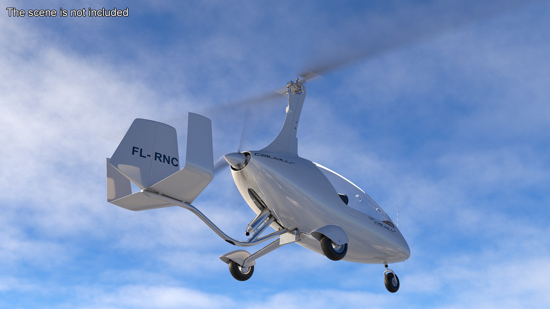 3D Model Autogyro Calidus 912 White - TurboSquid 2220723