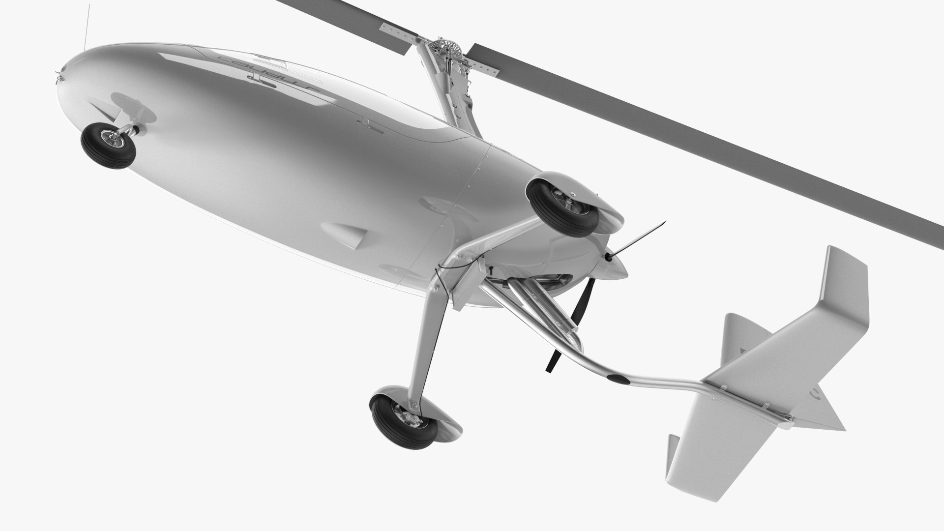 3D Model Autogyro Calidus 912 White - TurboSquid 2220723