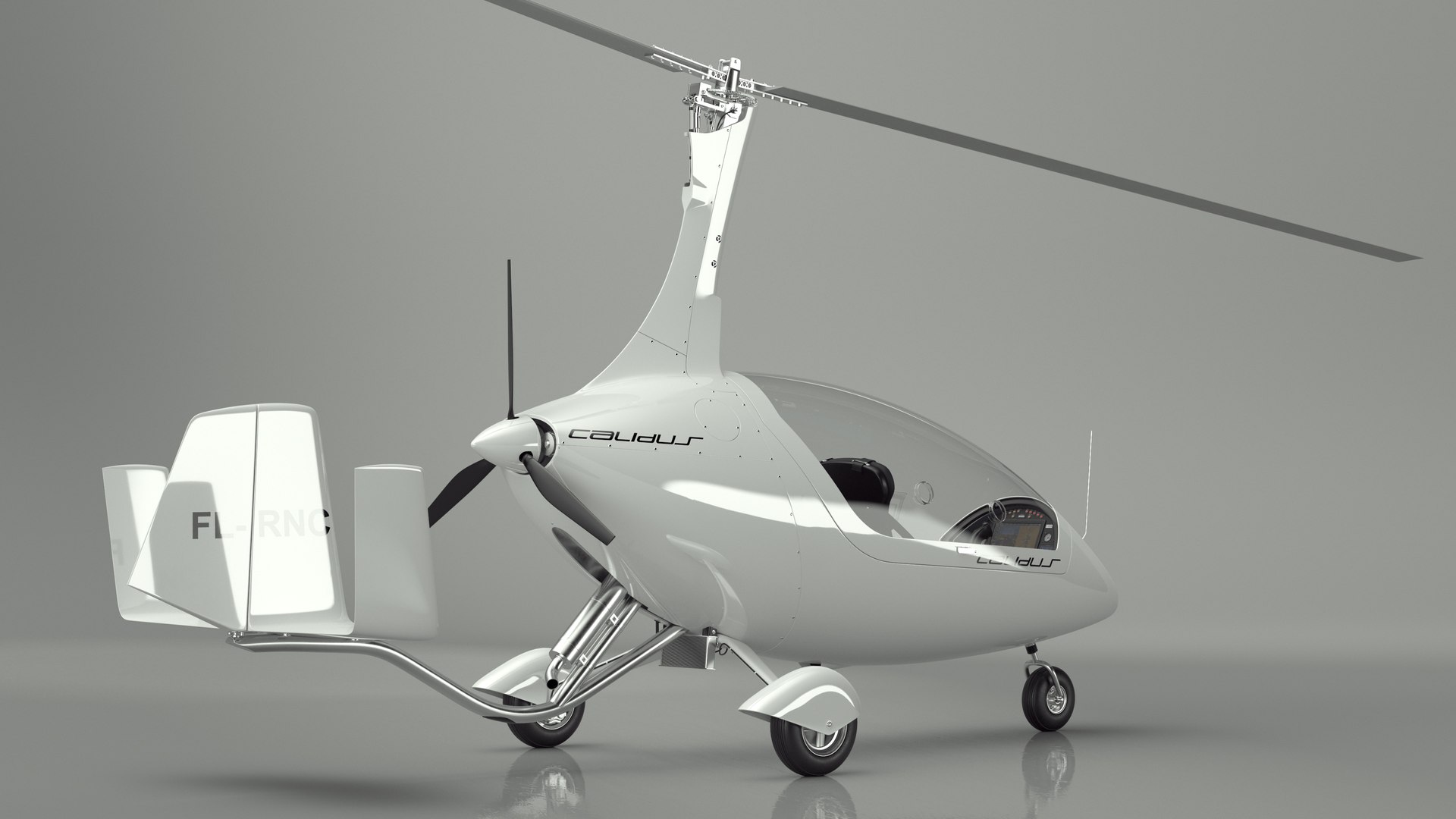 3D Model Autogyro Calidus 912 White - TurboSquid 2220723