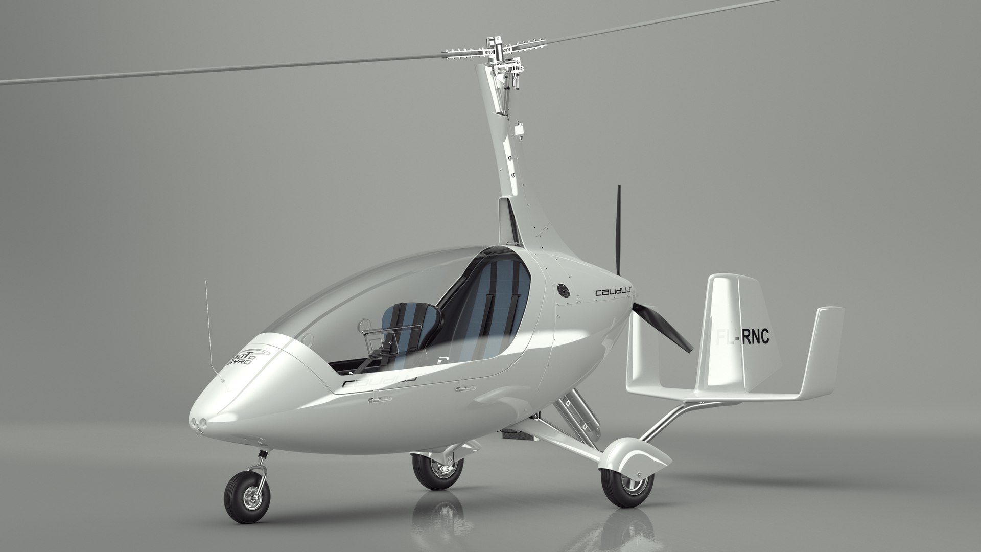 3D Model Autogyro Calidus 912 White - TurboSquid 2220723