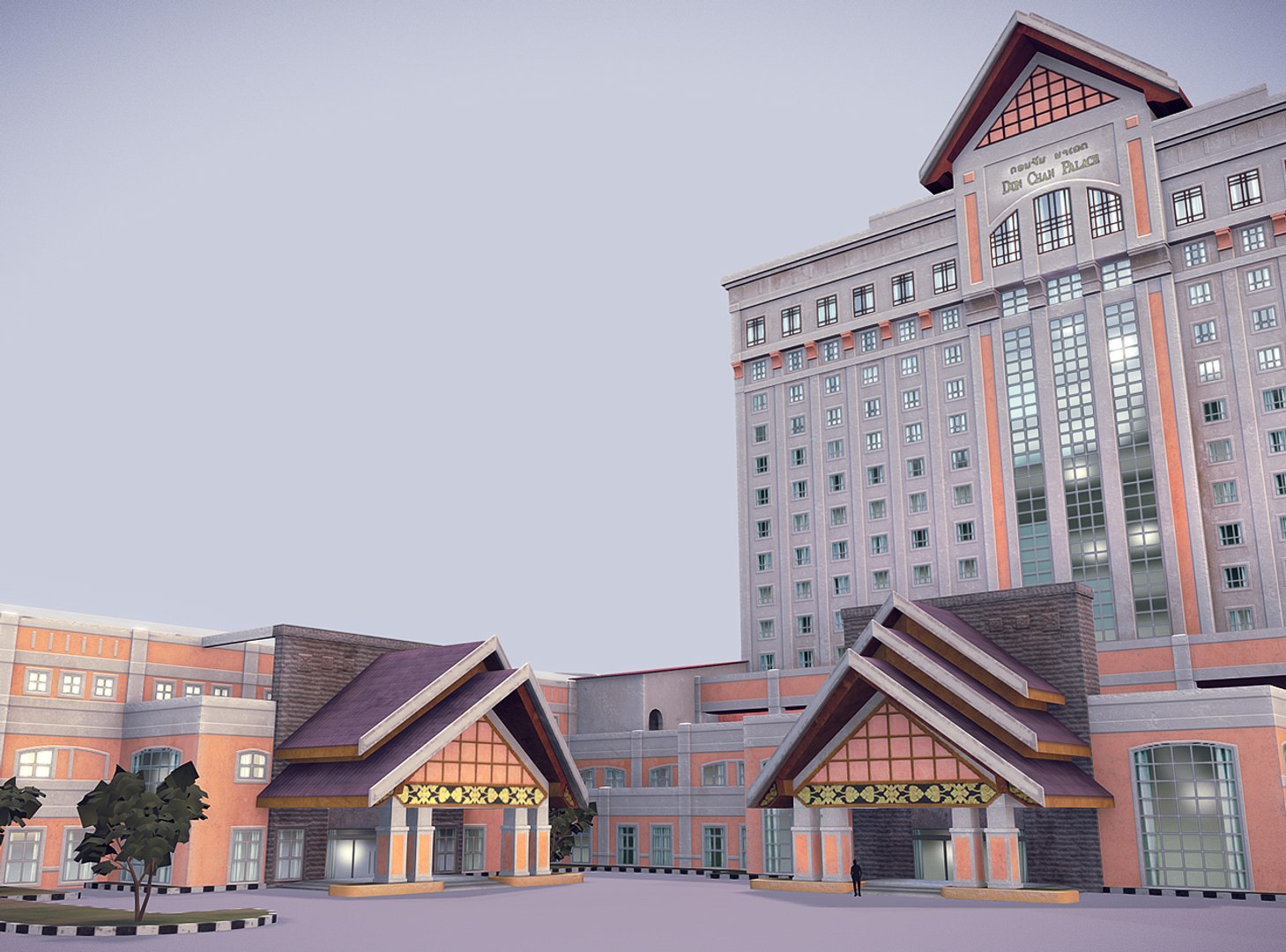 3D Model Low-poly Don Chan Palace | 1143807 | TurboSquid