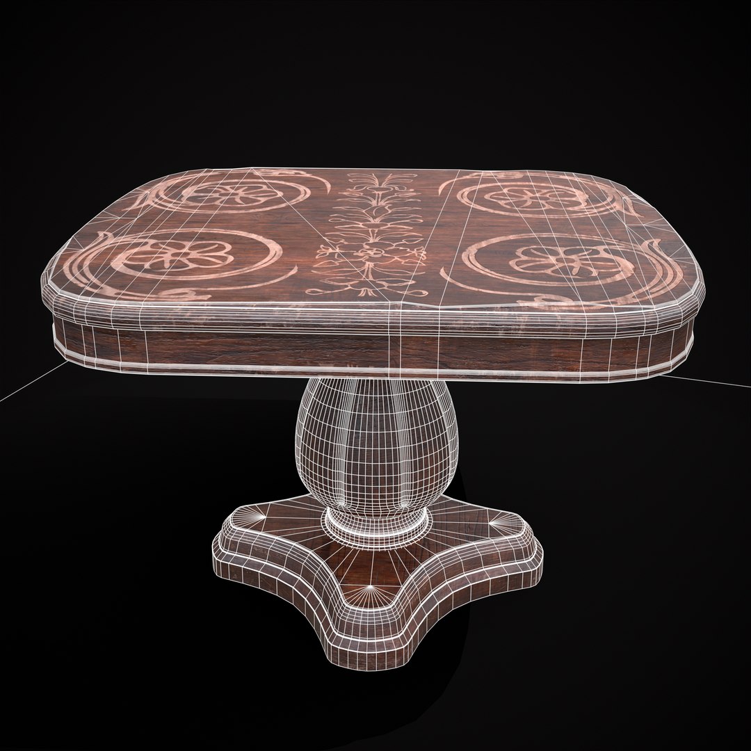 Renaissance Round Table 3D model - TurboSquid 2088374