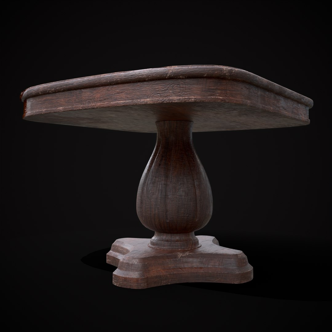 Renaissance Round Table 3D model - TurboSquid 2088374