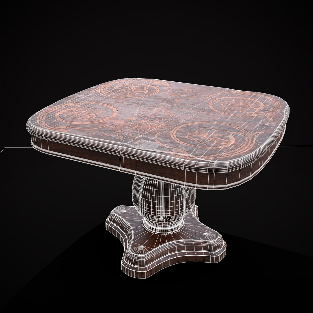 Renaissance Round Table 3D model - TurboSquid 2088374