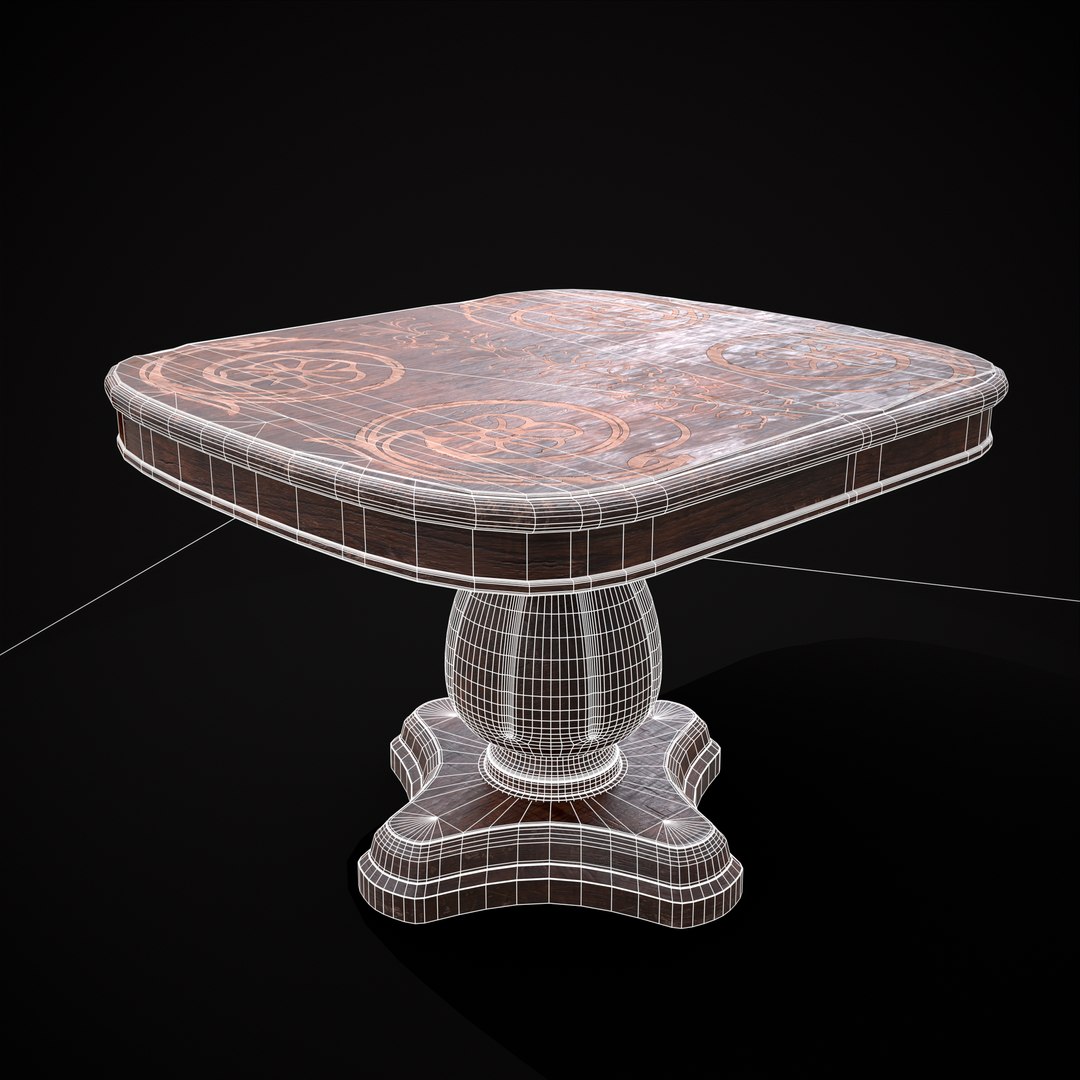 Renaissance Round Table 3D model - TurboSquid 2088374