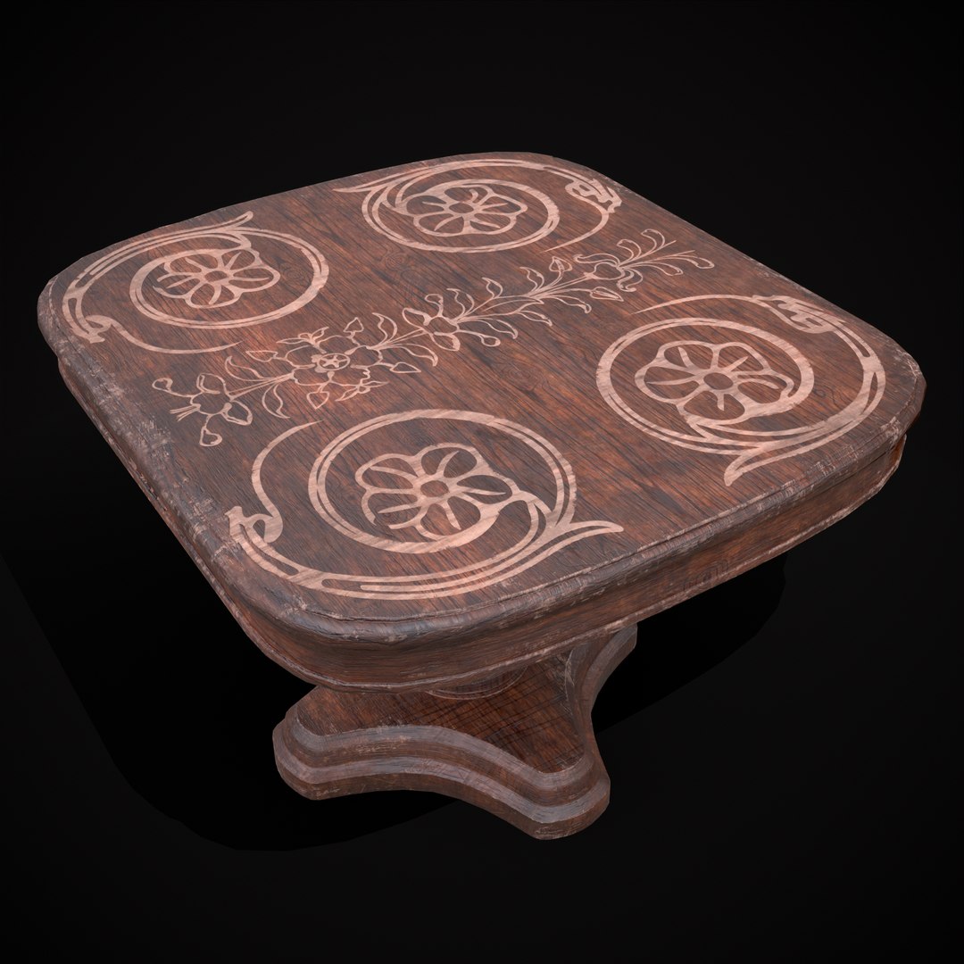 Renaissance Round Table 3D model - TurboSquid 2088374