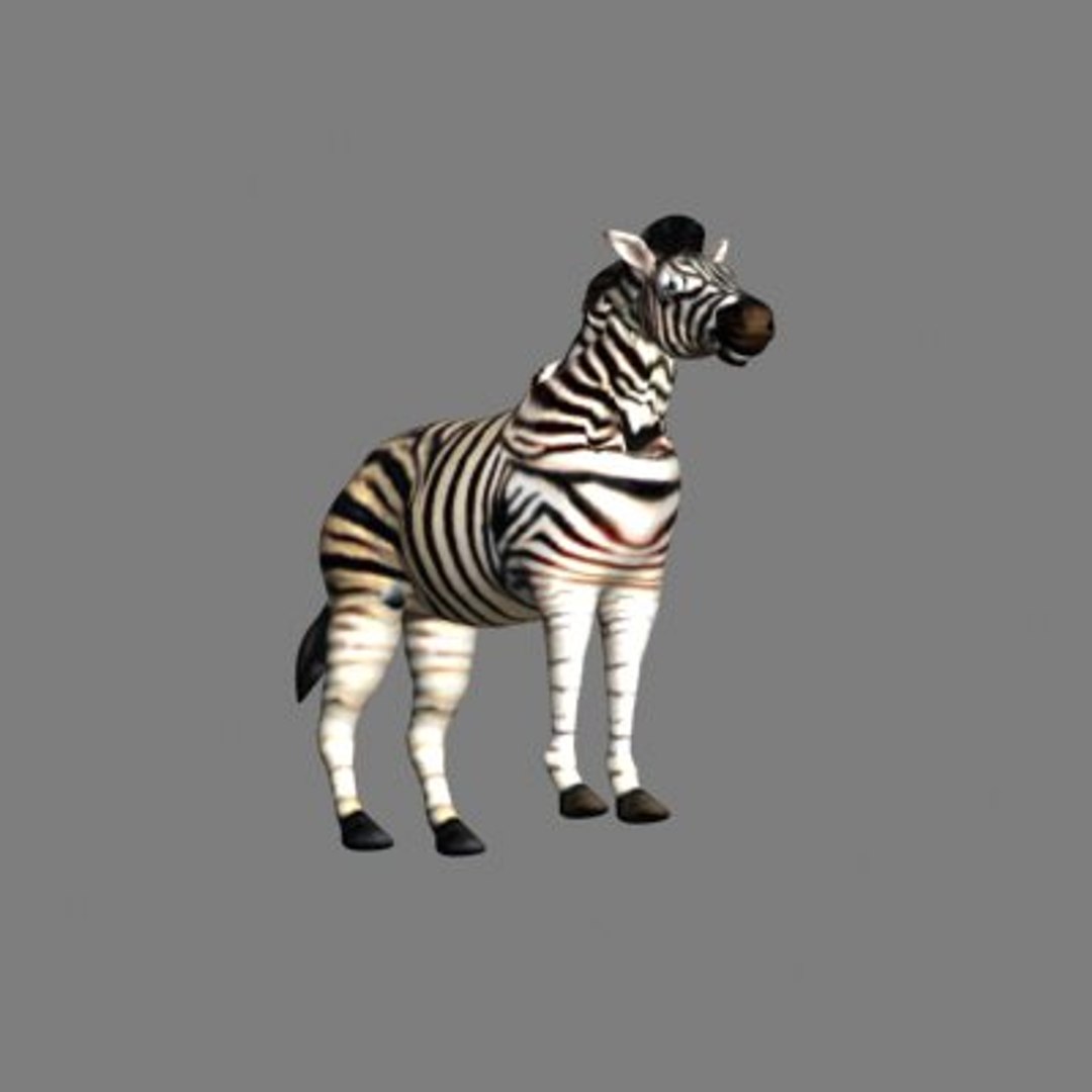 3d Model Talking Zebra