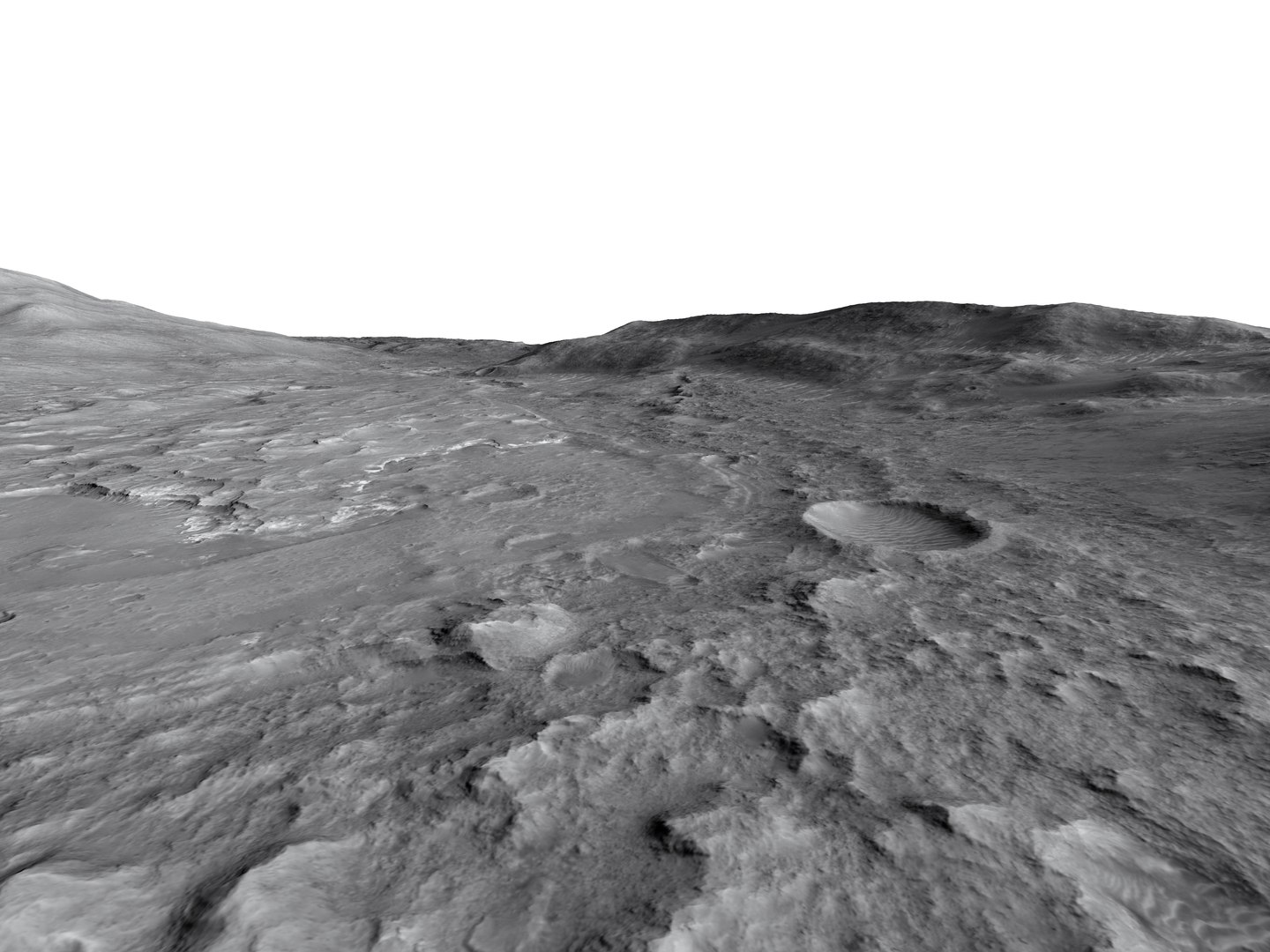 MARS VR - Flows Into The Isidis Basin 3D Model - TurboSquid 1969218