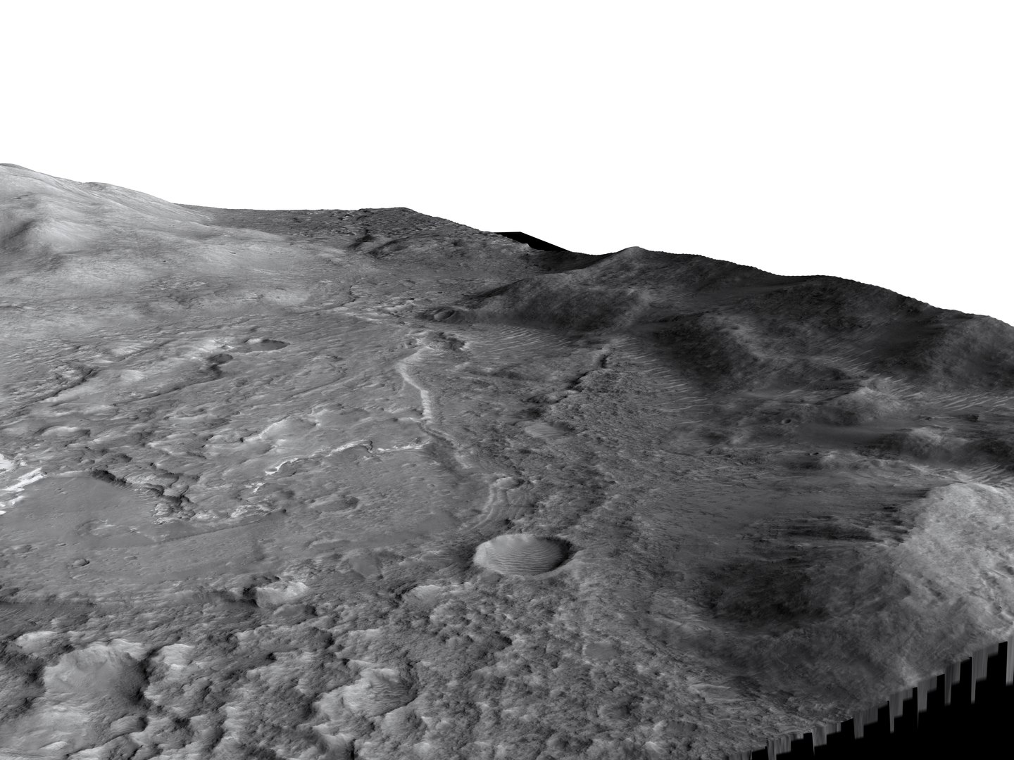 MARS VR - Flows Into The Isidis Basin 3D Model - TurboSquid 1969218