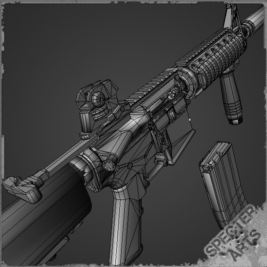 3ds M4a1 Sopmod Navy