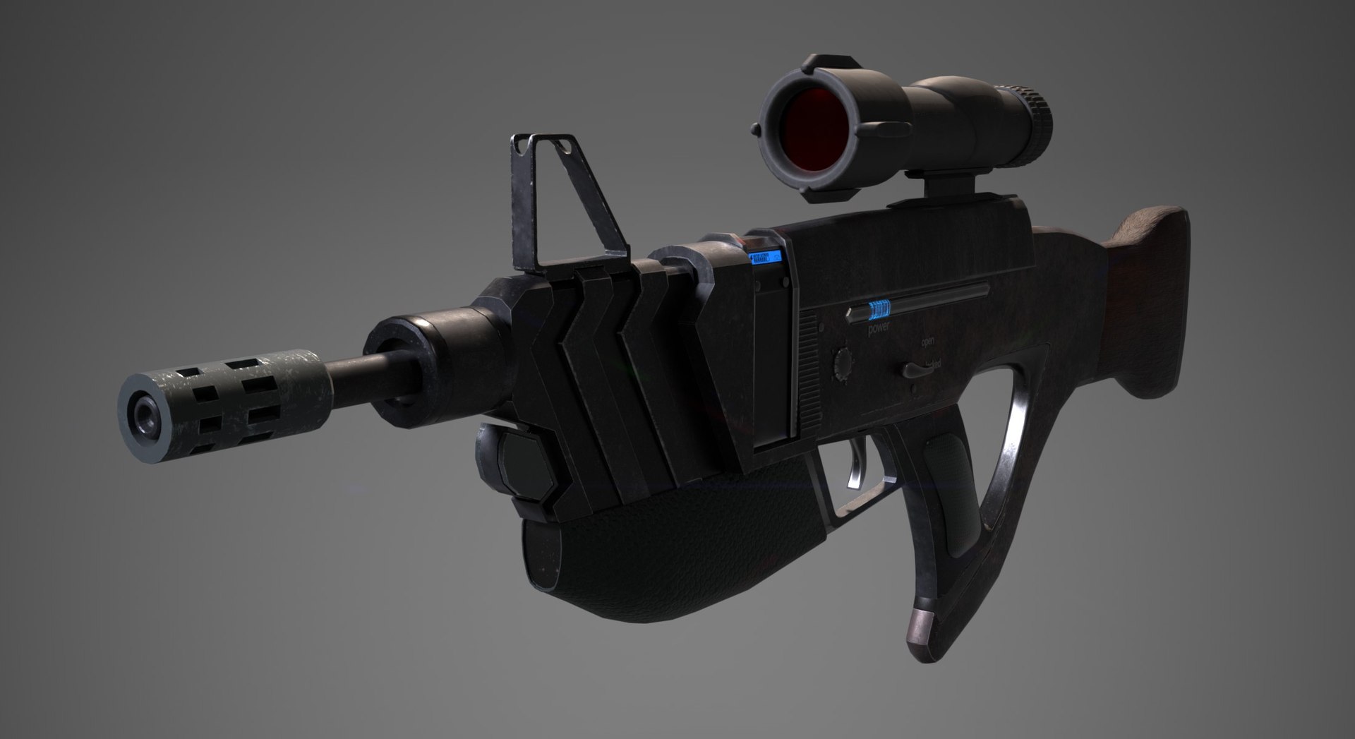3D Retro Sci-fi Rifle - TurboSquid 1194848