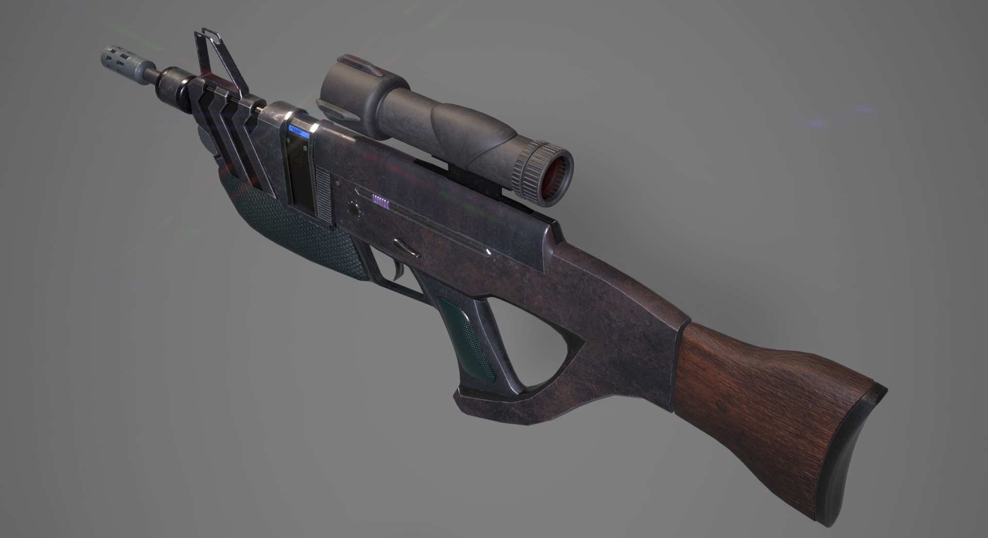 3D Retro Sci-fi Rifle - TurboSquid 1194848