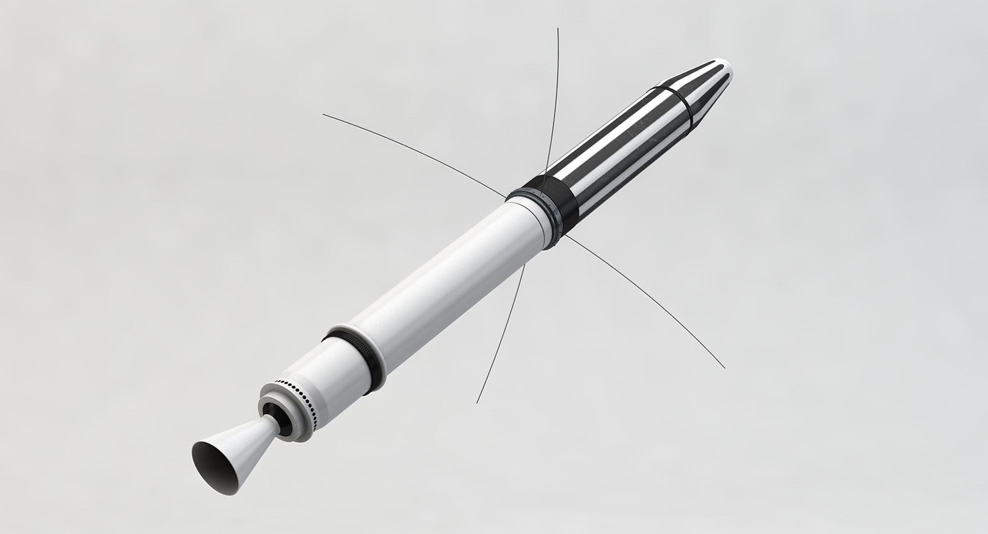 Explorer 1 Satellite 3d C4d