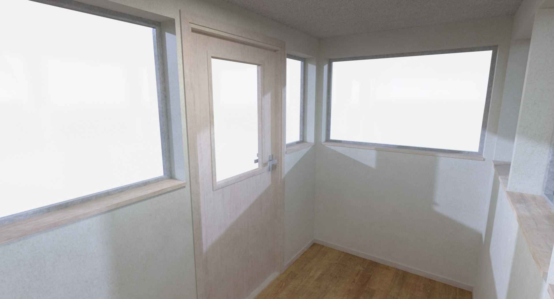 Guard Building Interior 3d Model