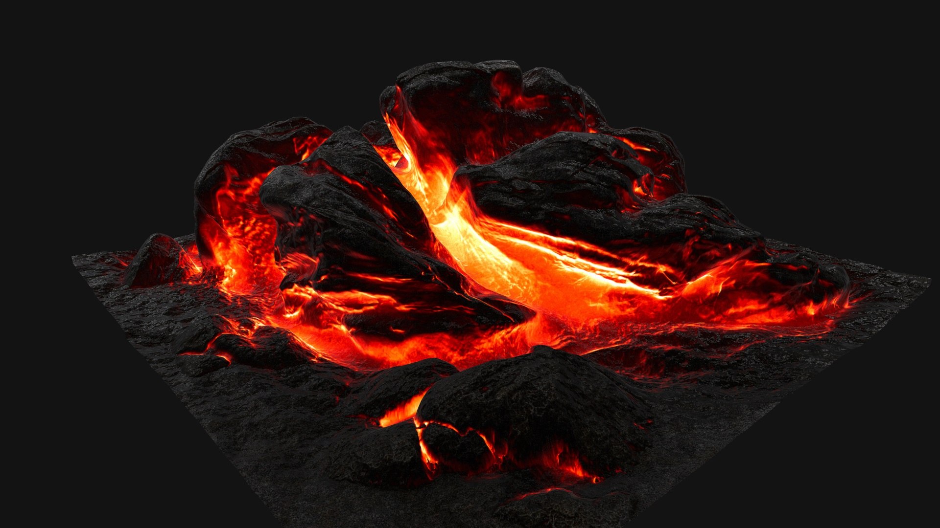3D Lava Rock Model | 1148804 | TurboSquid