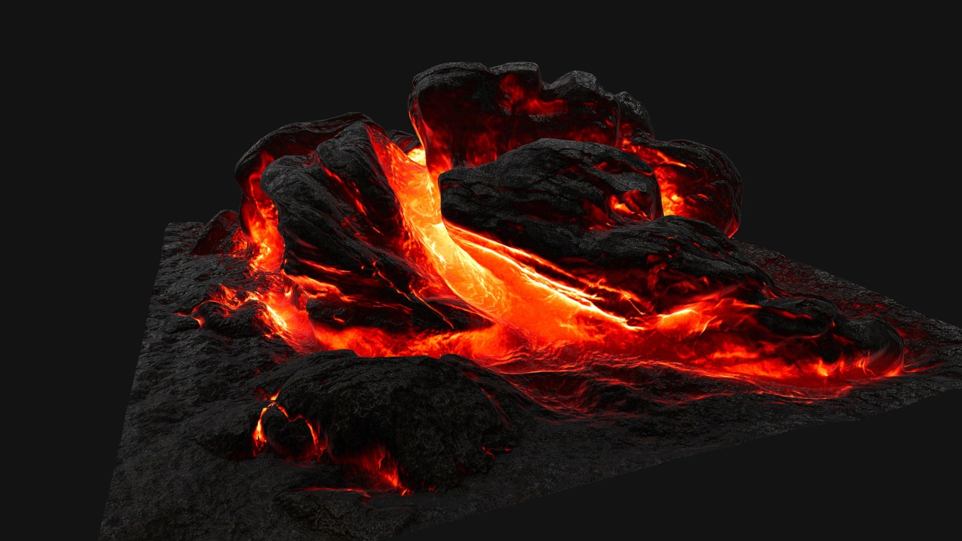 3D Lava Rock Model | 1148804 | TurboSquid