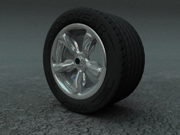 3ds max wheel rim tire