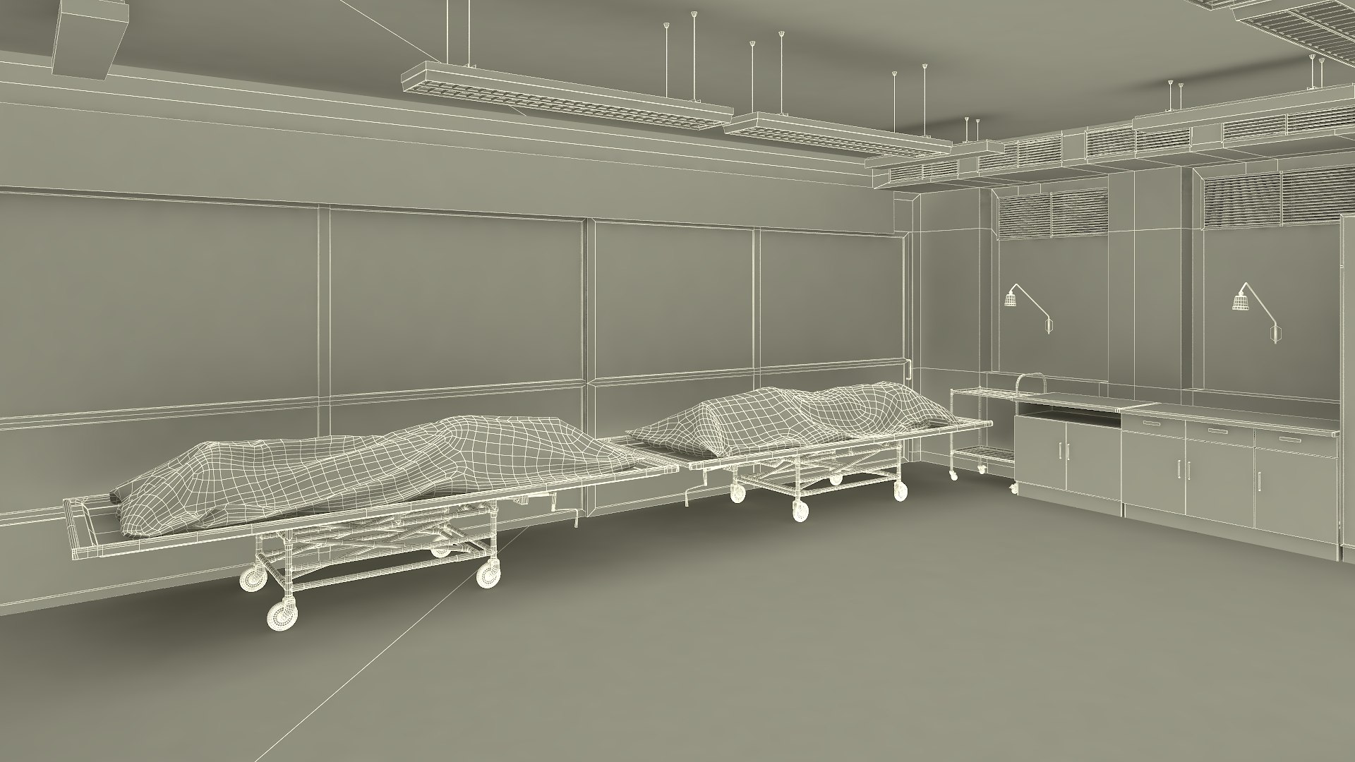 3D Model Mortuary Interior - TurboSquid 2405844