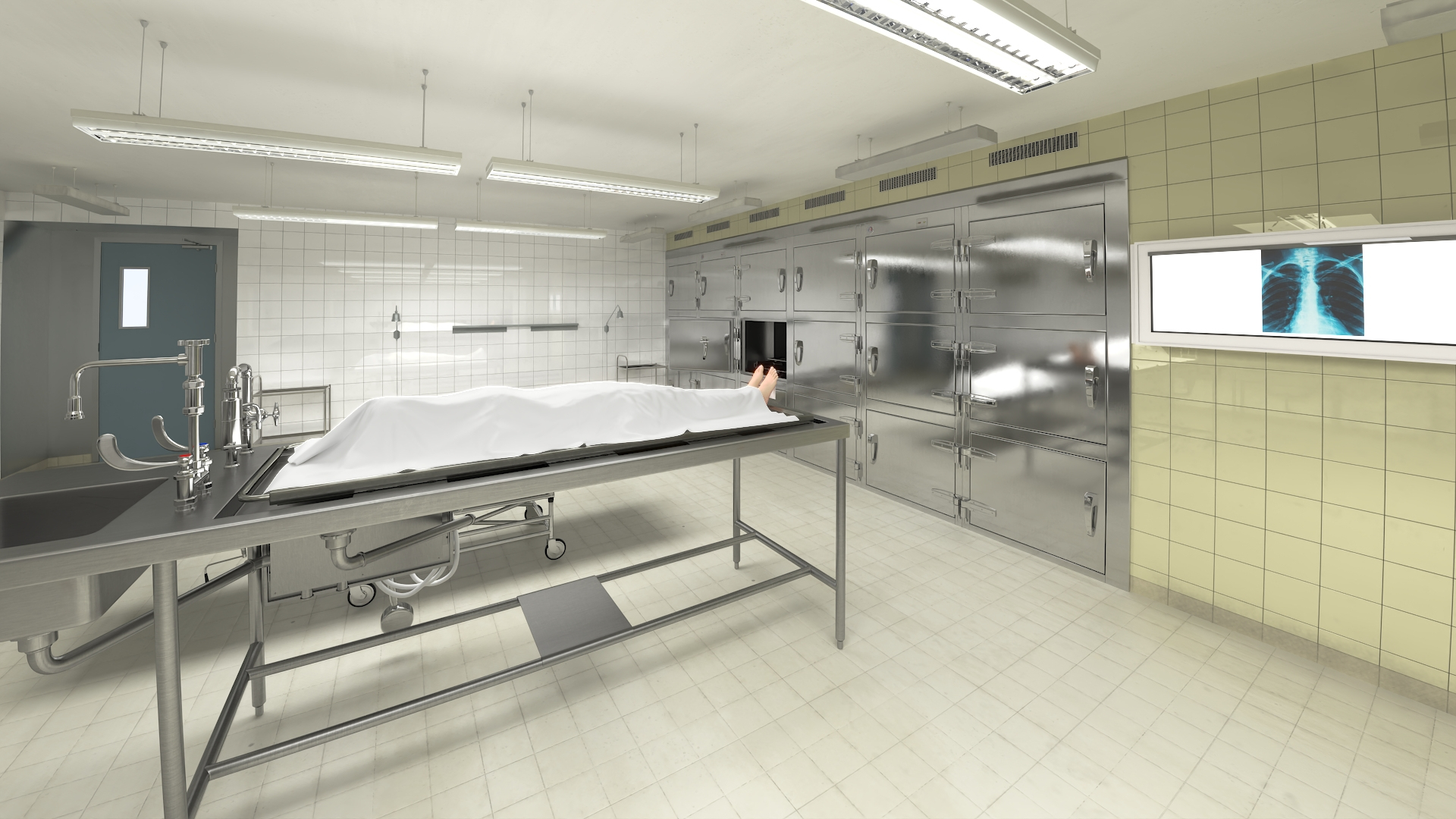 3D Model Mortuary Interior - TurboSquid 2405844