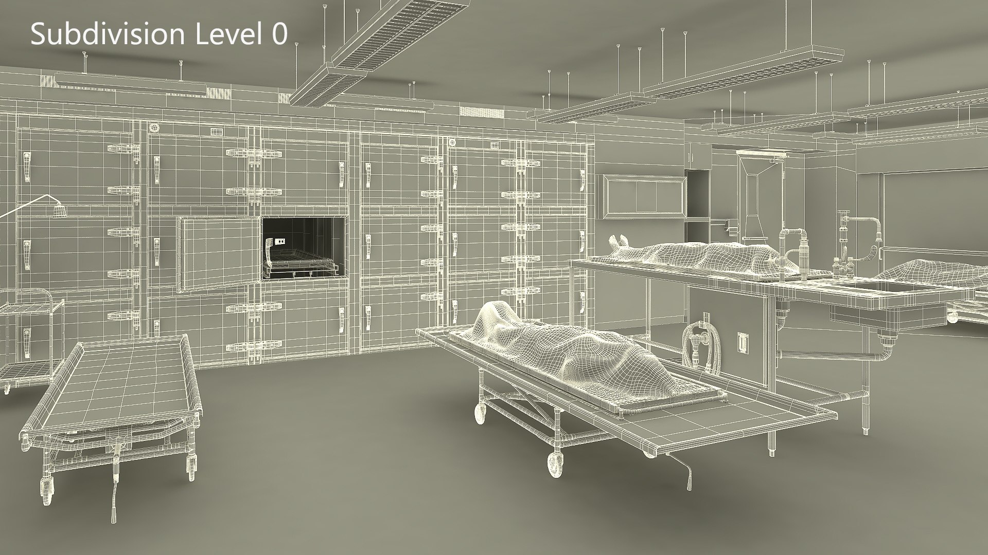 3D Model Mortuary Interior - TurboSquid 2405844