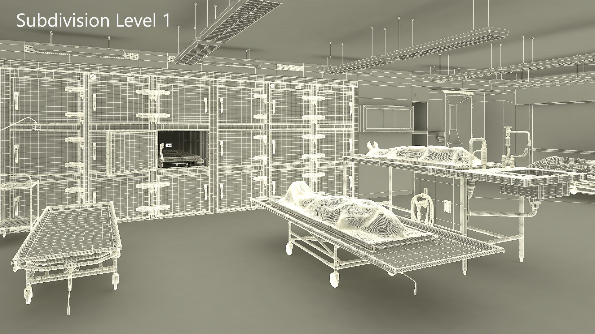 3D Model Mortuary Interior - TurboSquid 2405844