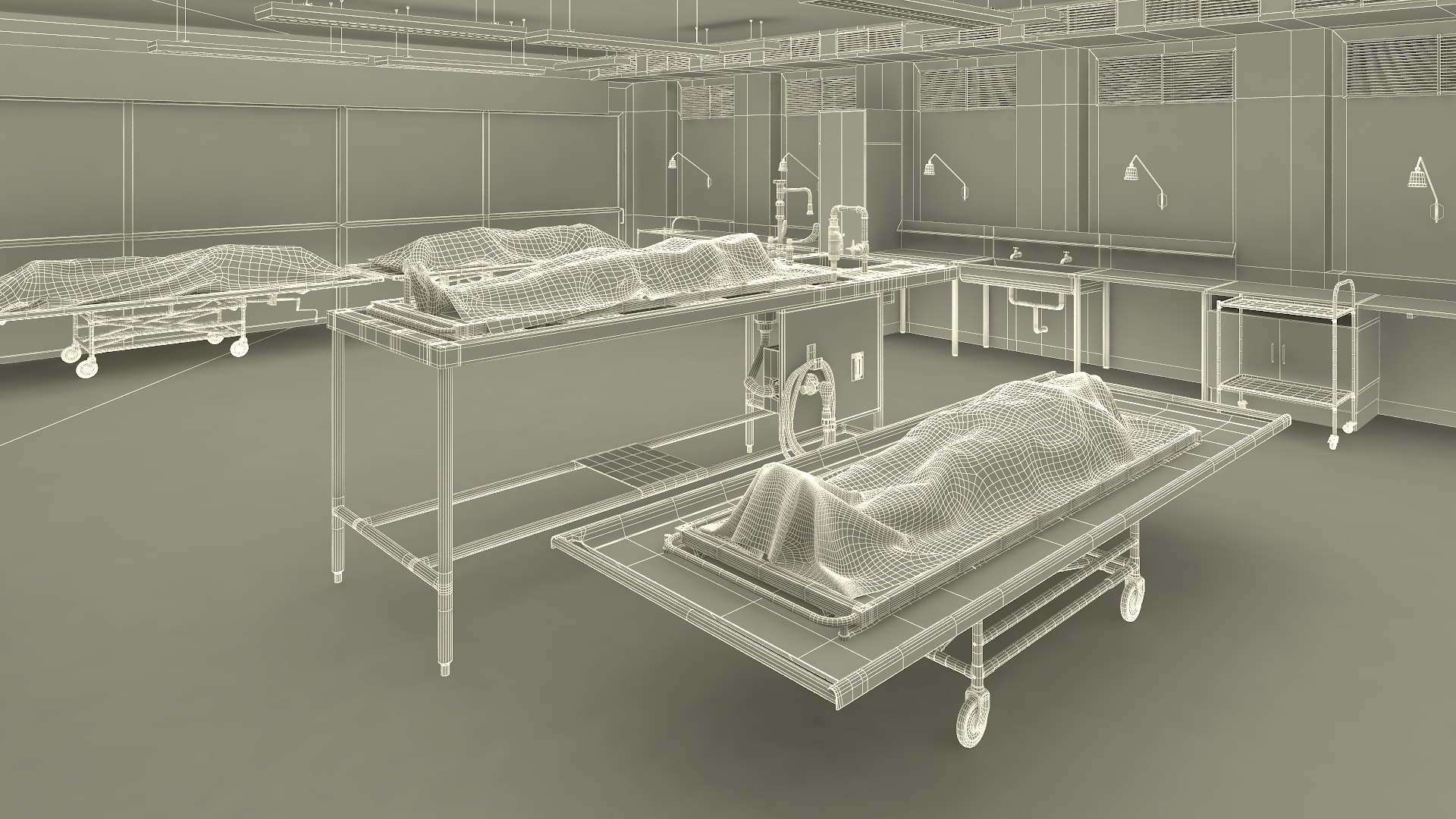 3D Model Mortuary Interior - TurboSquid 2405844