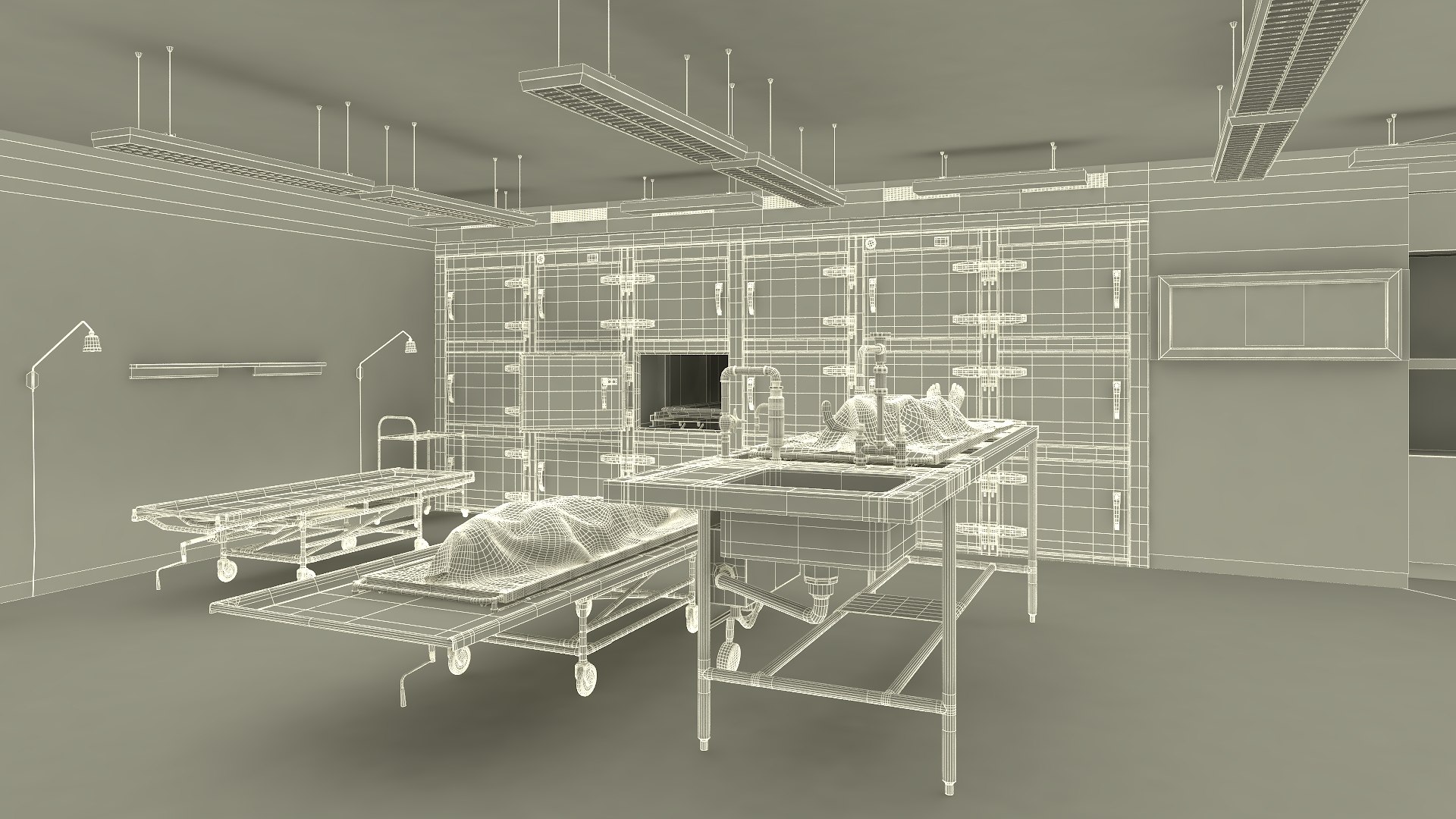 3D Model Mortuary Interior - TurboSquid 2405844