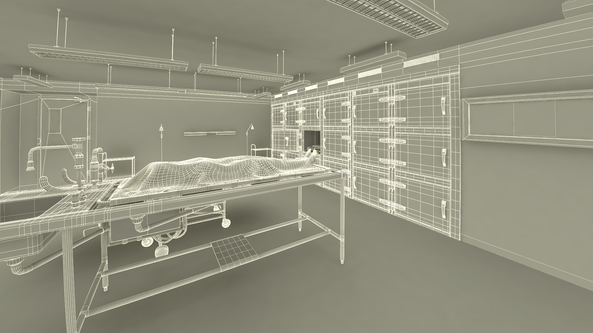 3D Model Mortuary Interior - TurboSquid 2405844