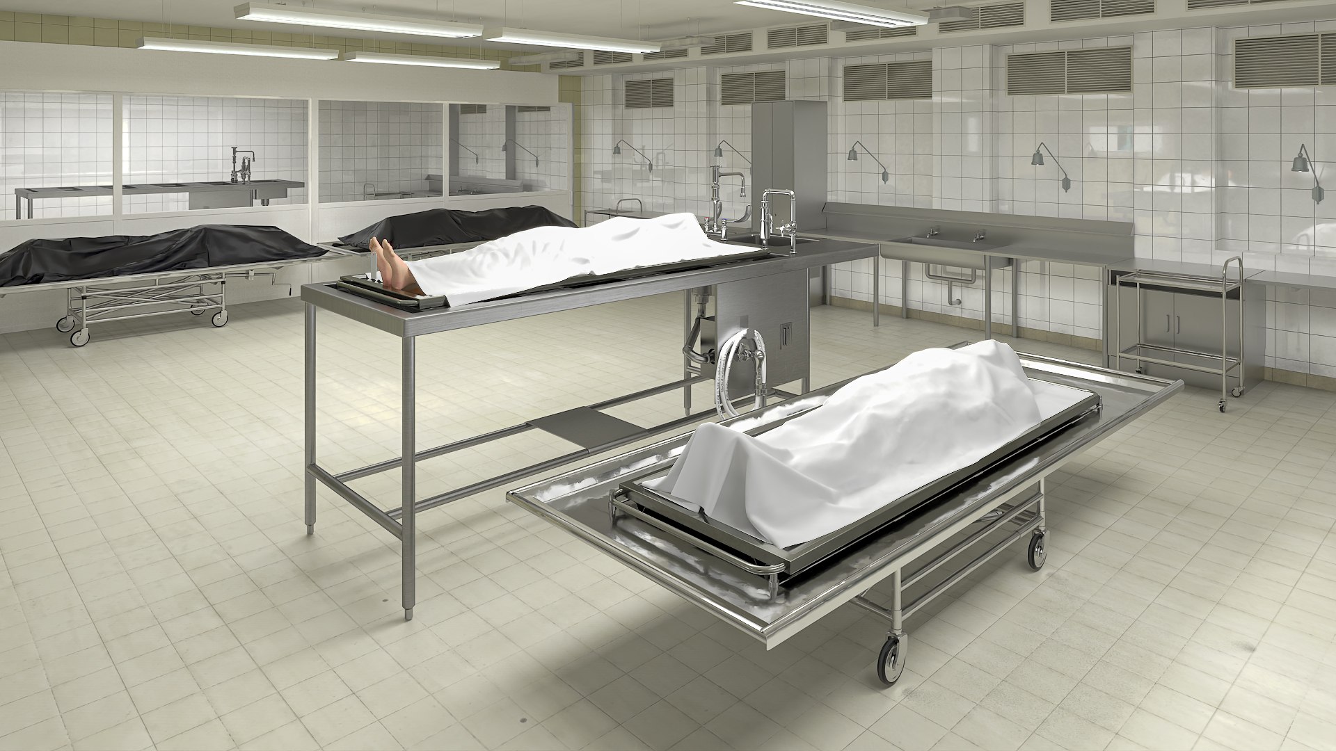 3D Model Mortuary Interior - TurboSquid 2405844