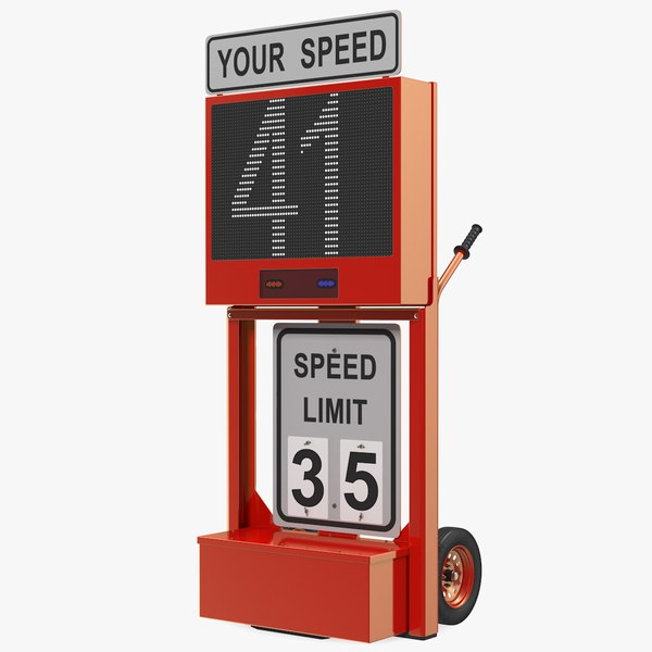 3D model mobile speed display trailer - TurboSquid 1631532