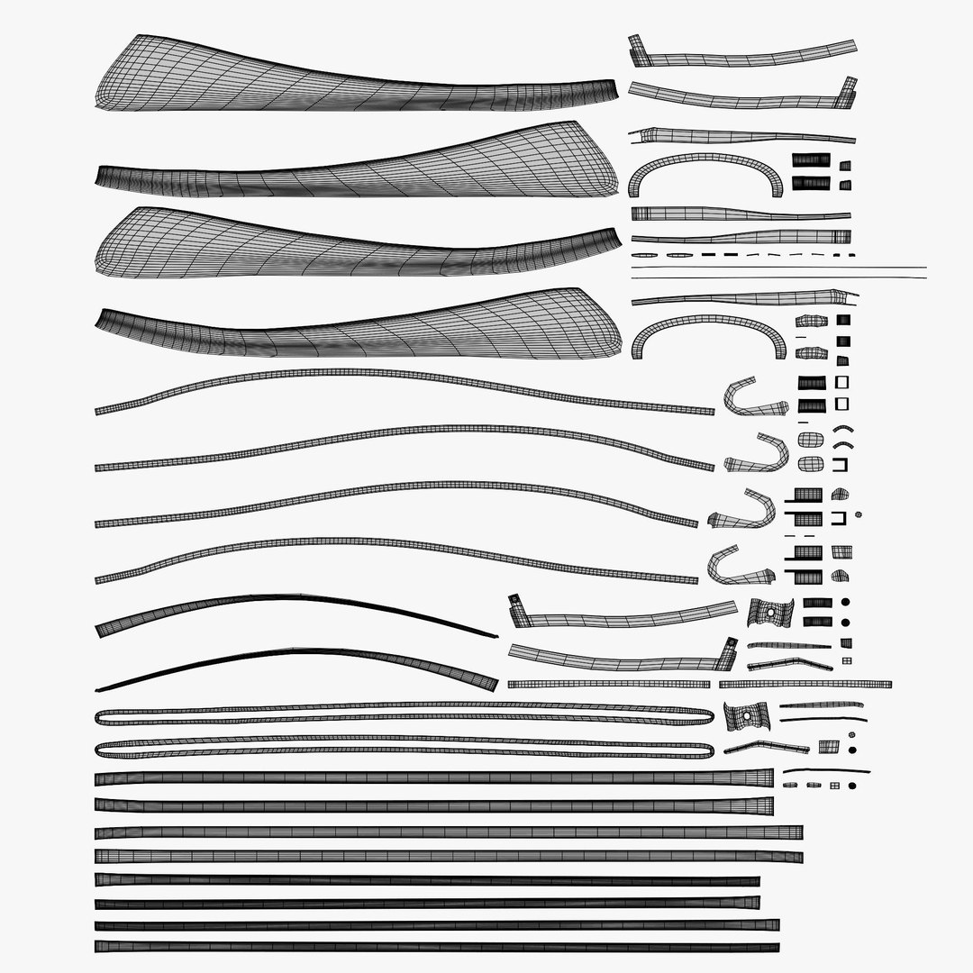 Glasses Half Rim Square 3D Model - TurboSquid 1947330