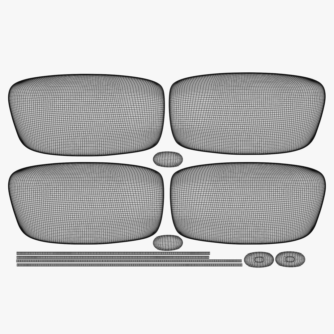 Glasses Half Rim Square 3D Model - TurboSquid 1947330