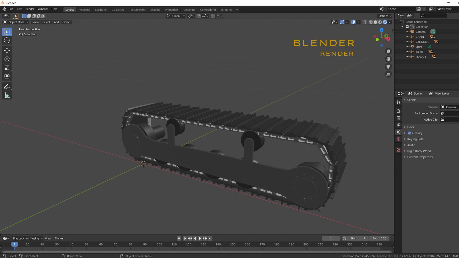 Track kit 3D model - TurboSquid 1689437