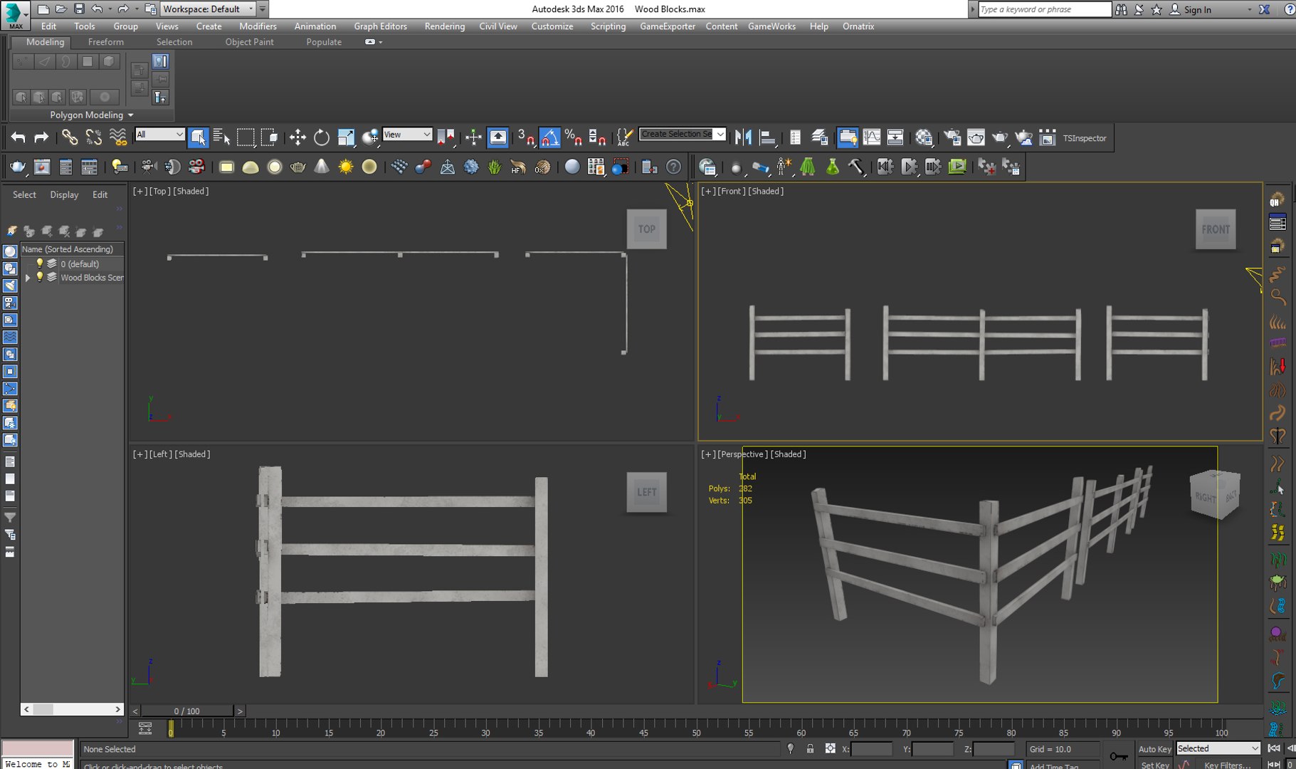 3D Wood Blocks Model - TurboSquid 1270840