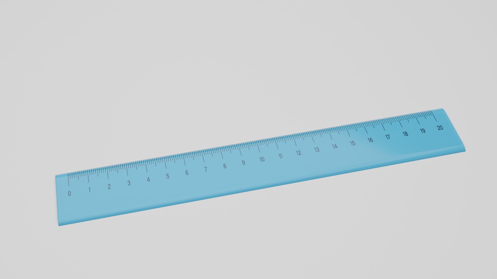Free 3D Metric Ruler 20 Centimetres - TurboSquid 1962727