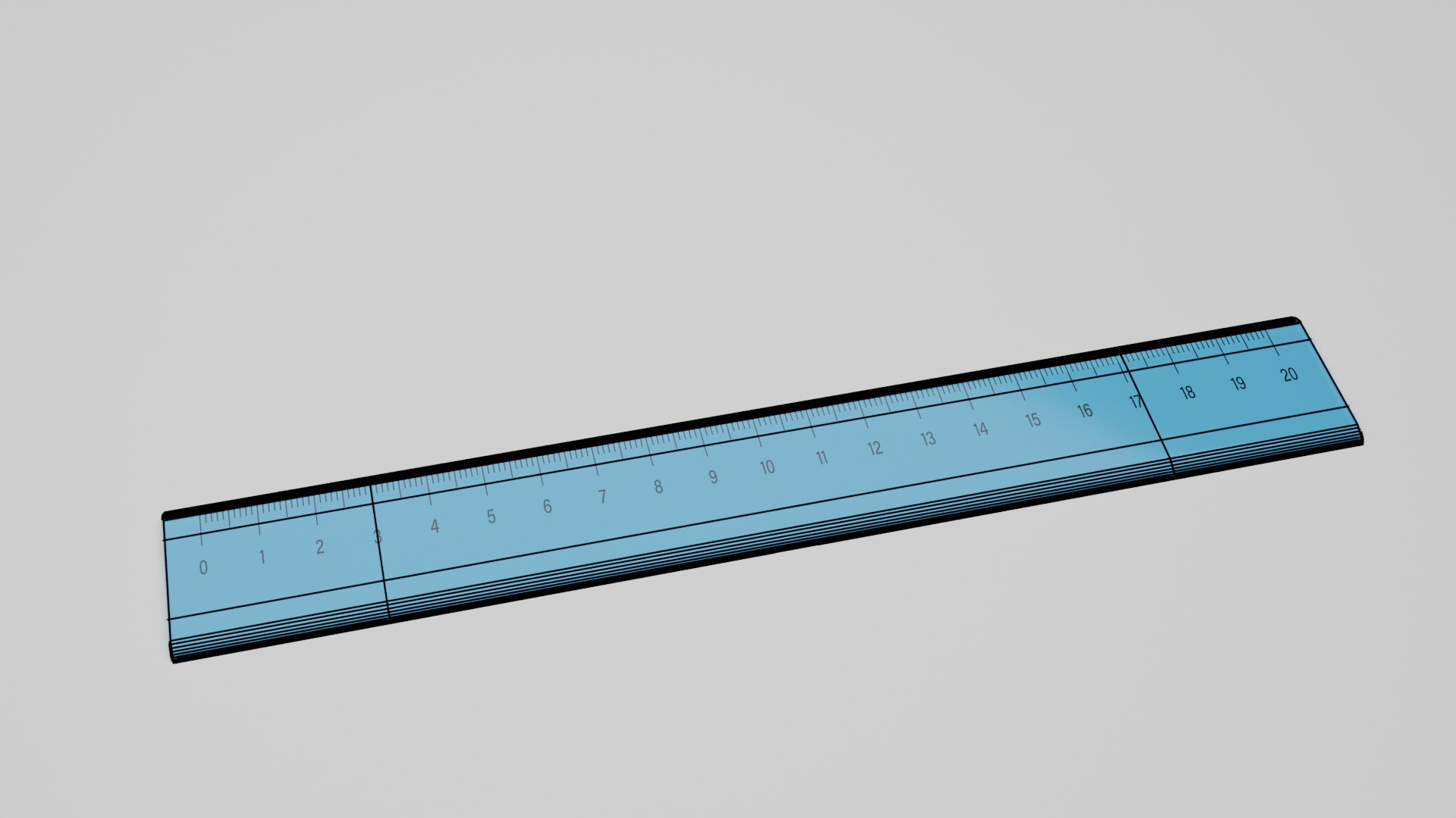 Free 3D Metric Ruler 20 Centimetres - TurboSquid 1962727