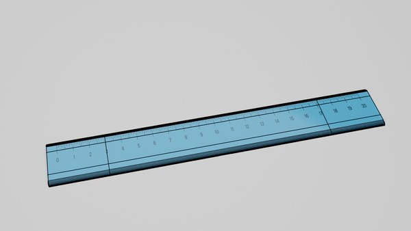 Free 3D Metric Ruler 20 Centimetres - TurboSquid 1962727