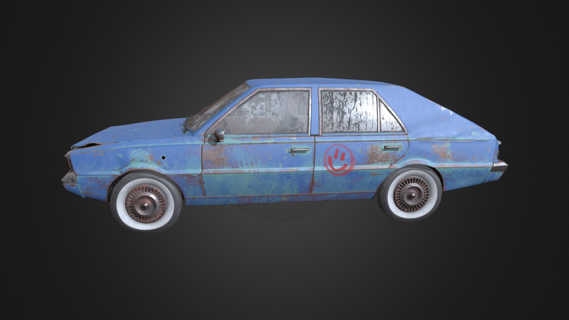 Abandoned Car 4 Model - TurboSquid 2251492