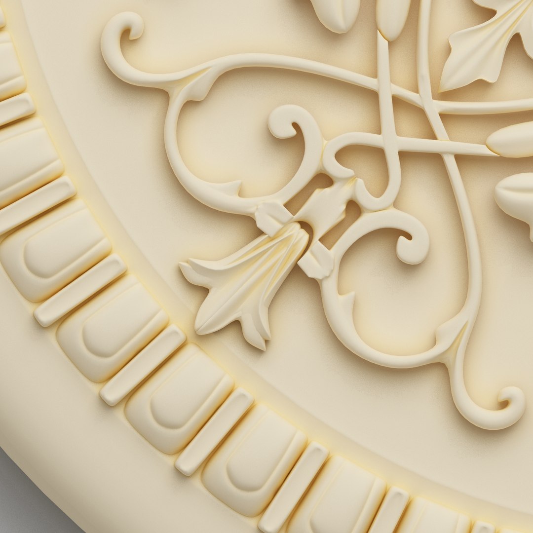 3d Classical Ornamental Interior Wall Model
