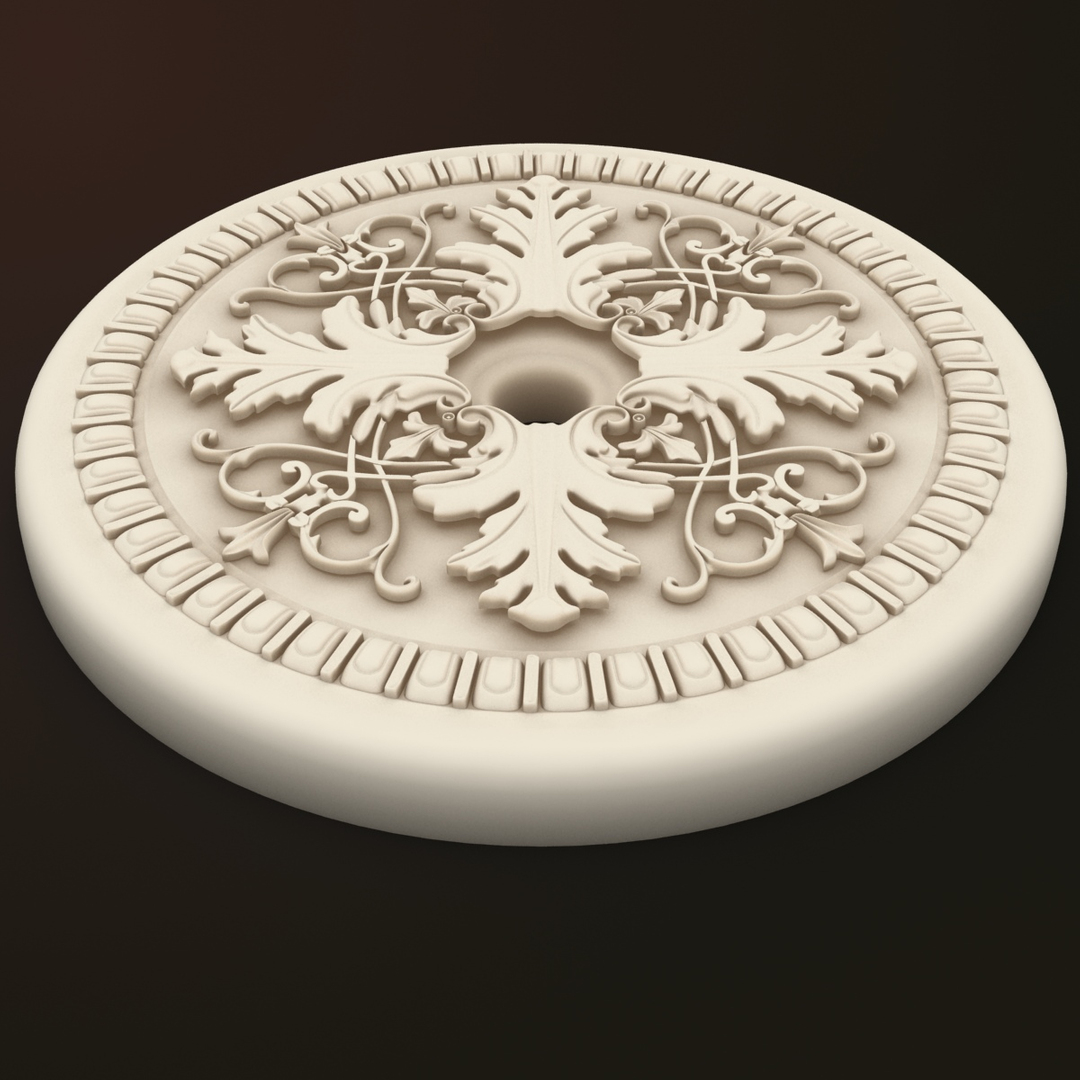 3d Classical Ornamental Interior Wall Model