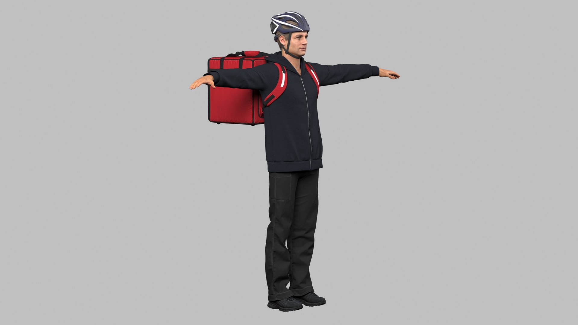 3D Delivery Bicycle Rider - TurboSquid 2042808